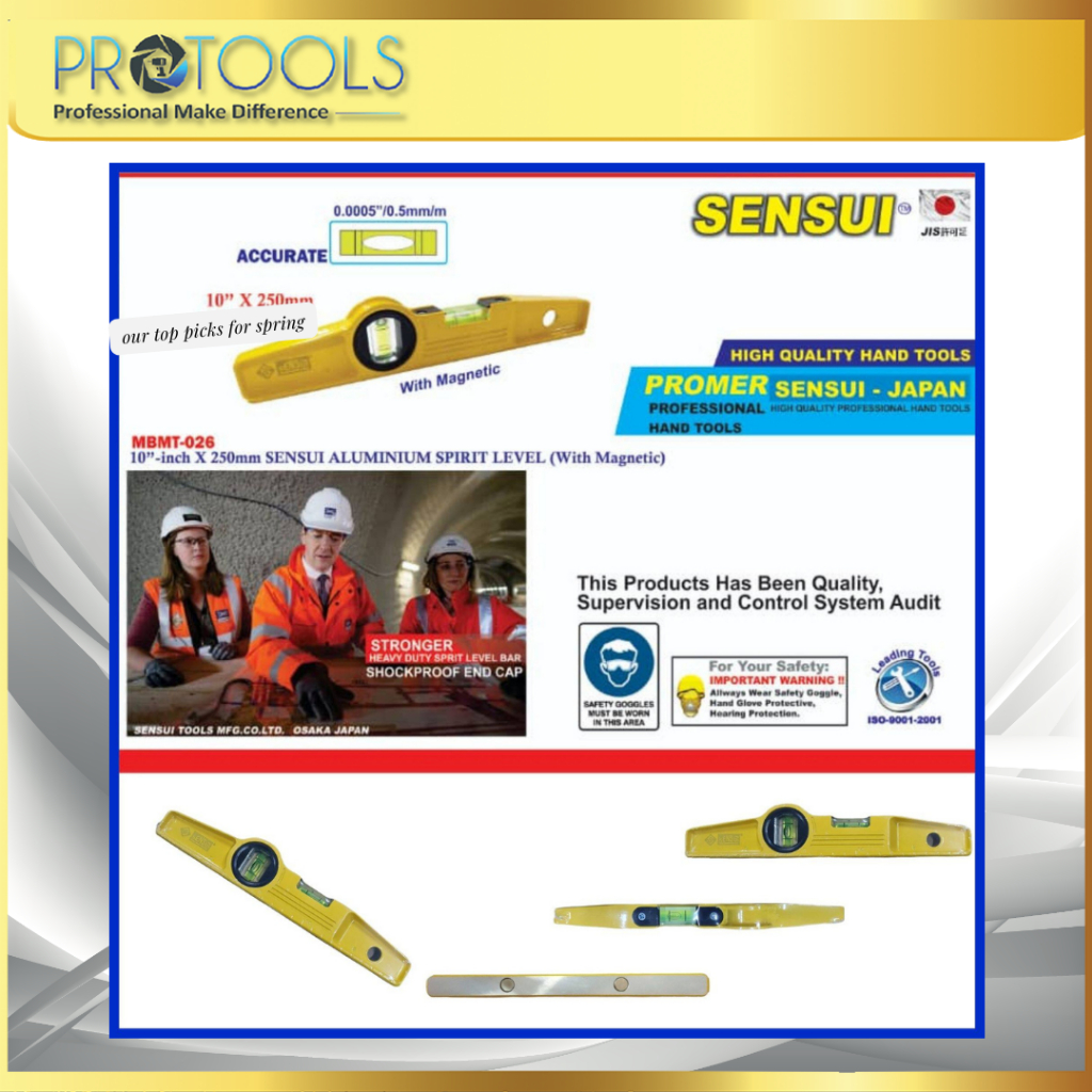 Sensui 10" heavy duty Spirit Level / water level / measuring water ...