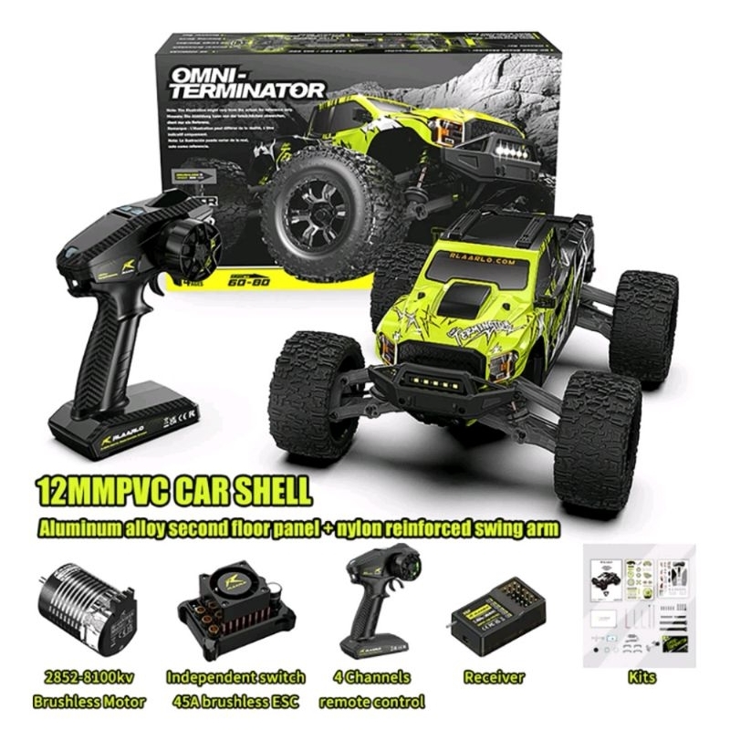 Rlaarlo RC Car Omni Terminator V2 1/10 4WD 3S | Shopee Singapore