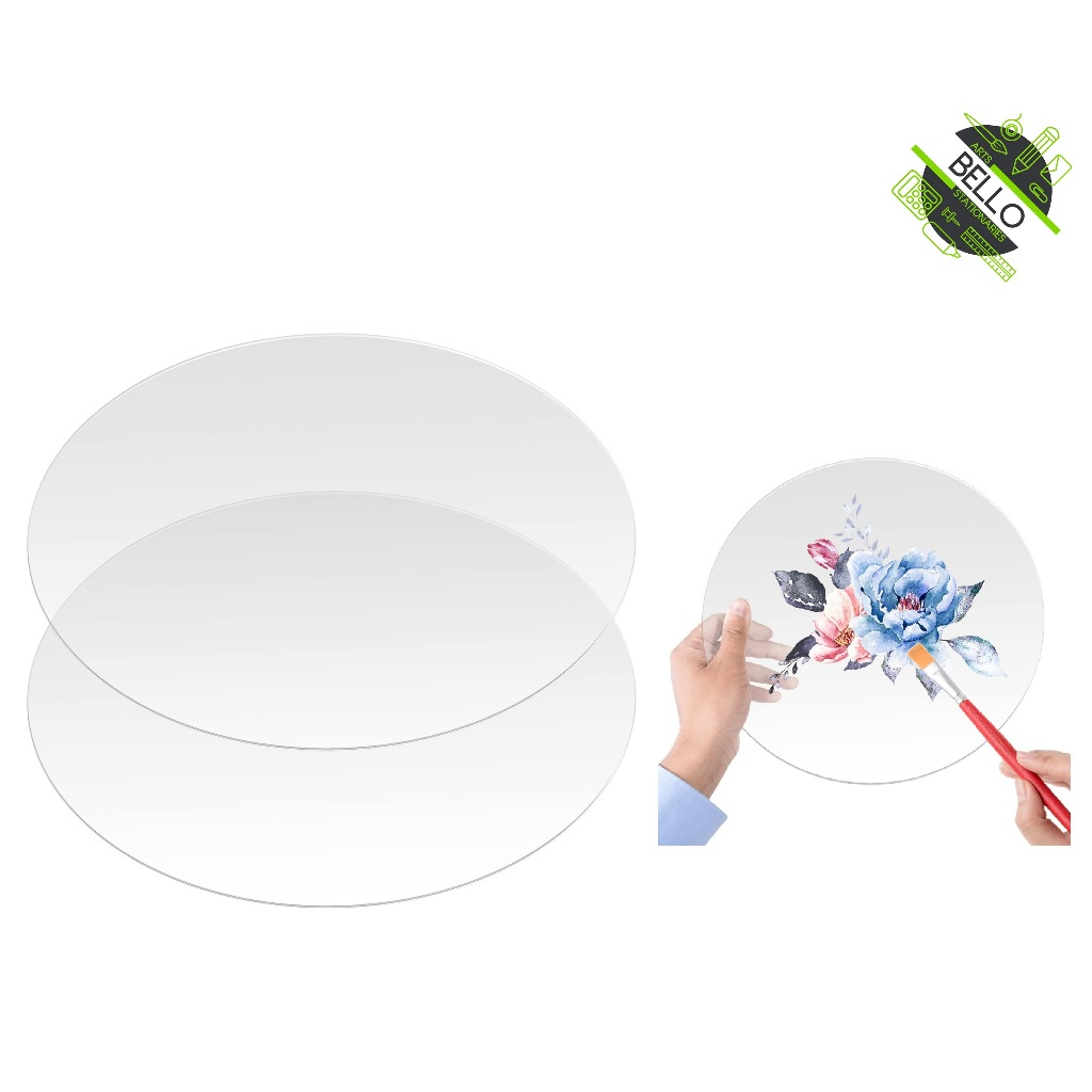 Clear Acrylic Plastic Sheet Round 20cm Thickness 1.5mm Clear Acrylic ...
