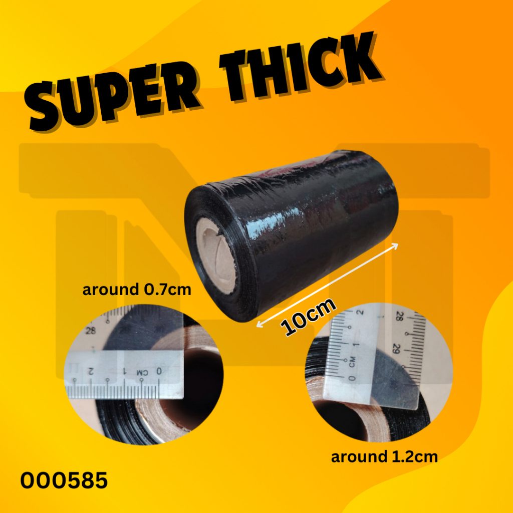 Clear/Black Stretch Film/Wrapping Firm/Plastic Pallet Wrap (1 Roll ...