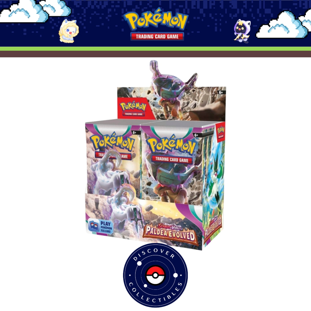 Pokemon TCG: Scarlet & Violet SV02 Paldea Evolved Booster Display Box ...