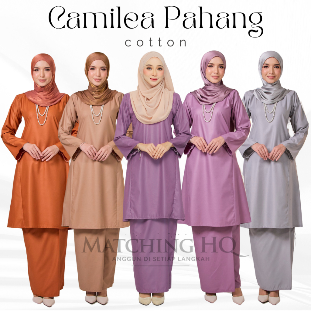 By Matching HQ Baju Kurung Pahang Pesak Plain Cotton | Shopee Singapore