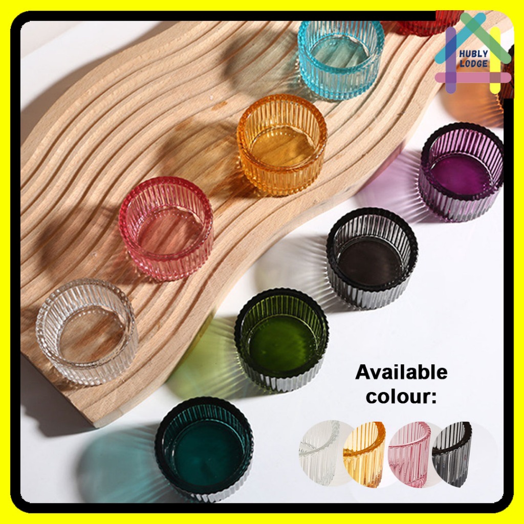 CANDLE HOLDER DECORATIVE TEALIGHT HOLDER SMALL GLASS HOLDER BEKAS LILIN ...