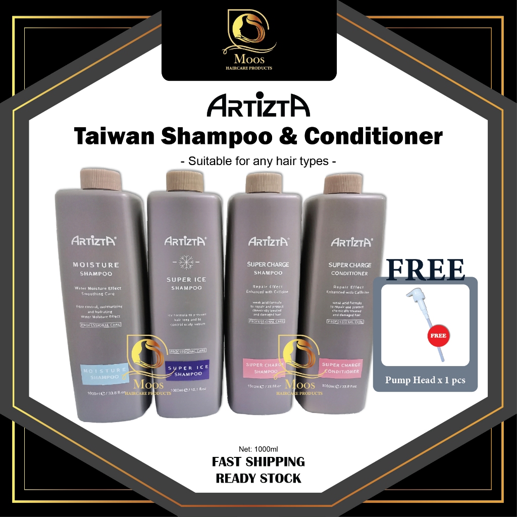 Artizta Taiwan Shampoo & Conditioner 1000ml - 1000ml FREE PUMP Only ...