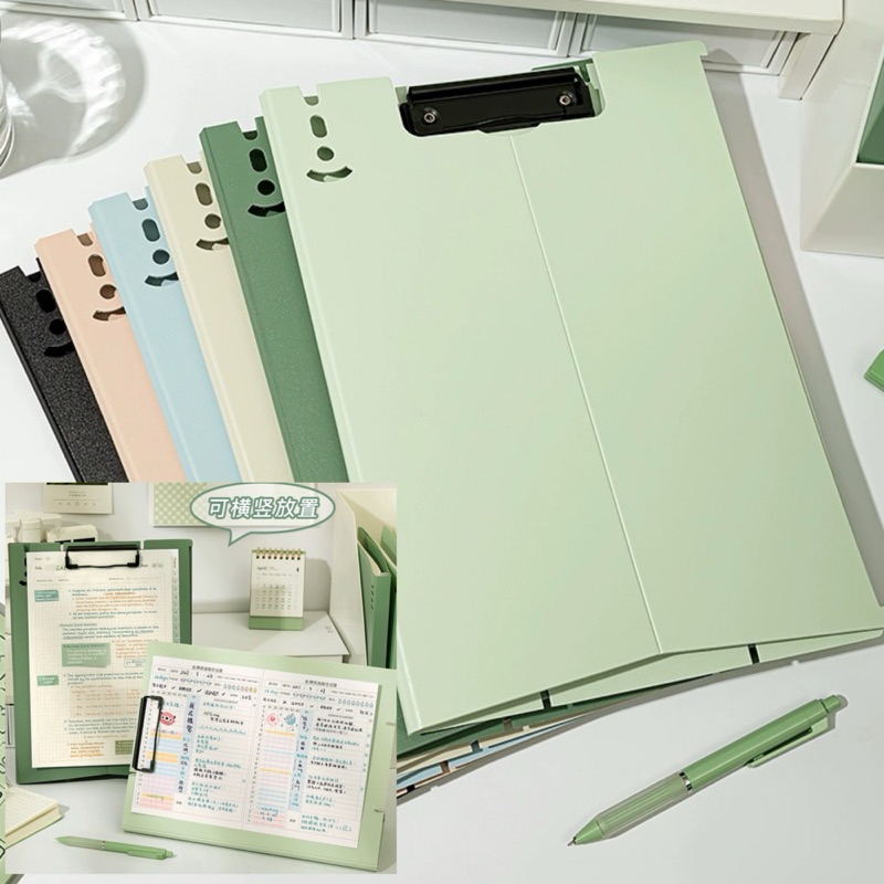 Morandi A4 Lay-Open Stand Pandding File Multi-Functional Clipboard ...