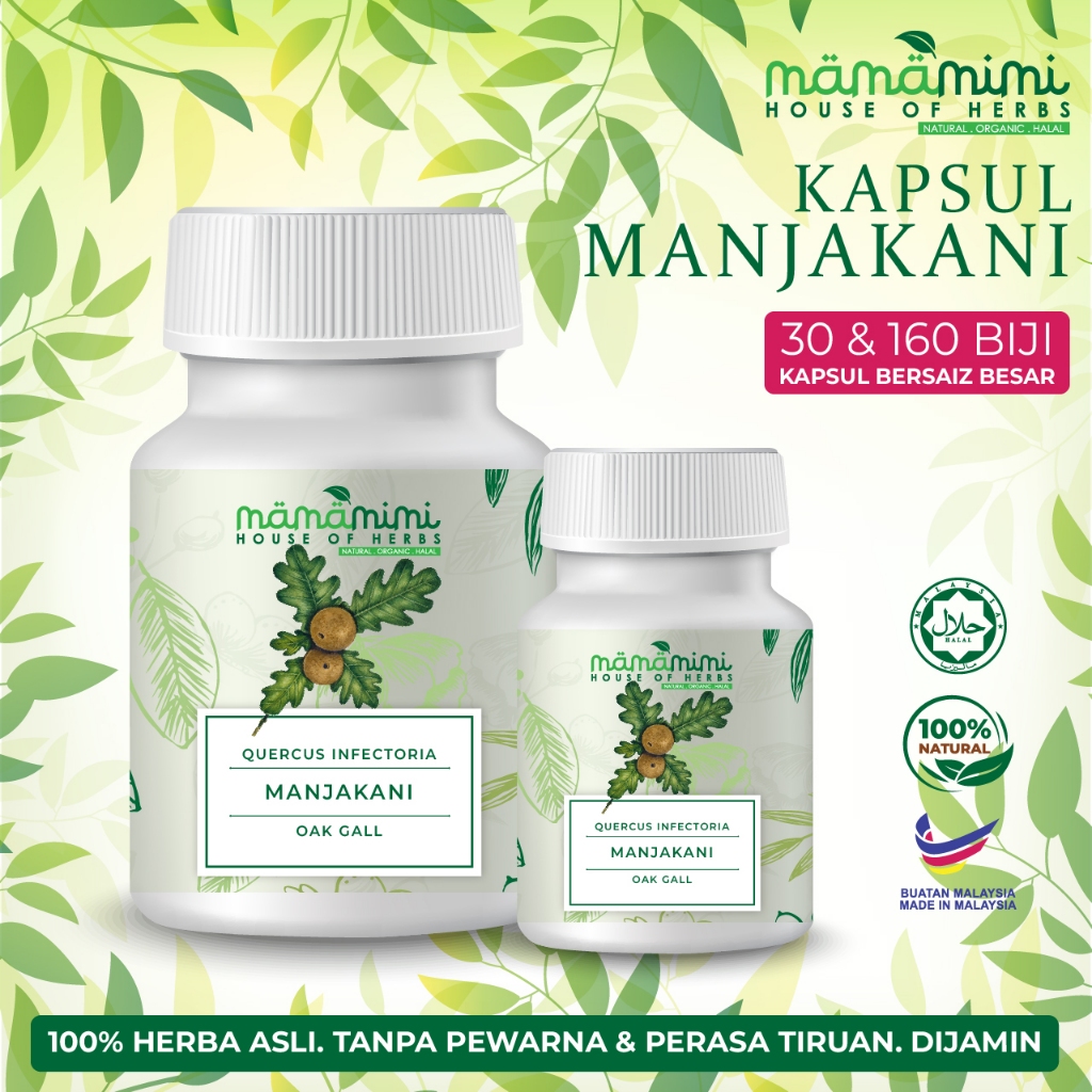 Manjakani / Oak Gall / Quercus Infectoria Capsules - 480mg per capsule ...