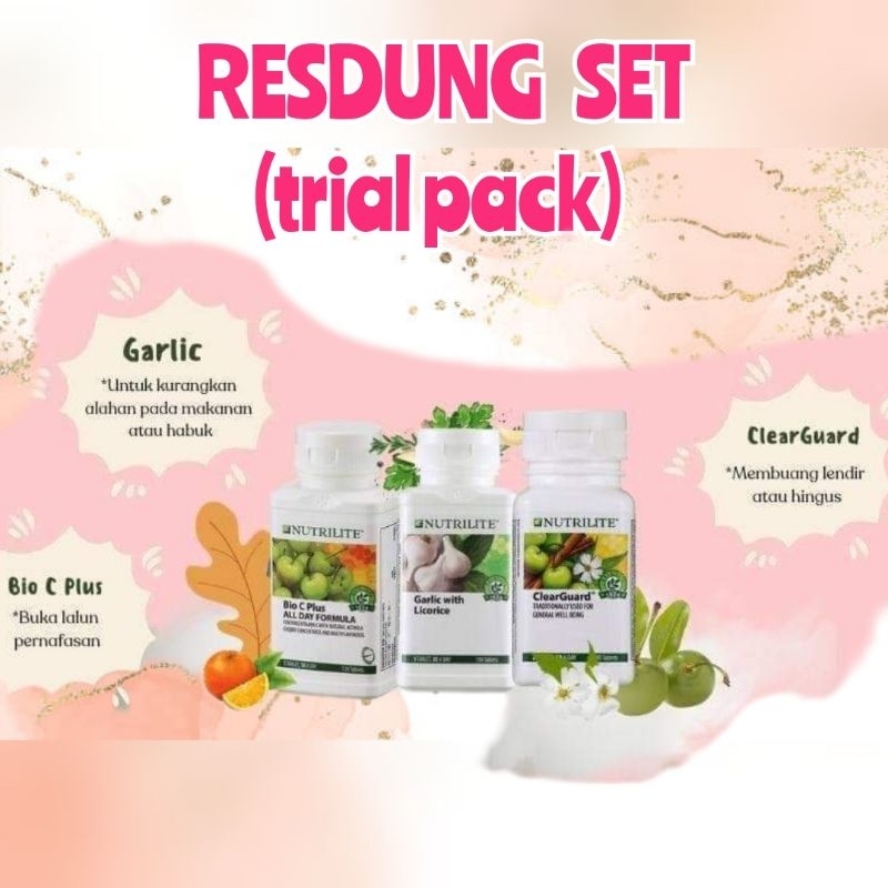 NUTRILITE RESDUNG SET (TRIAL PACK) | Shopee Singapore
