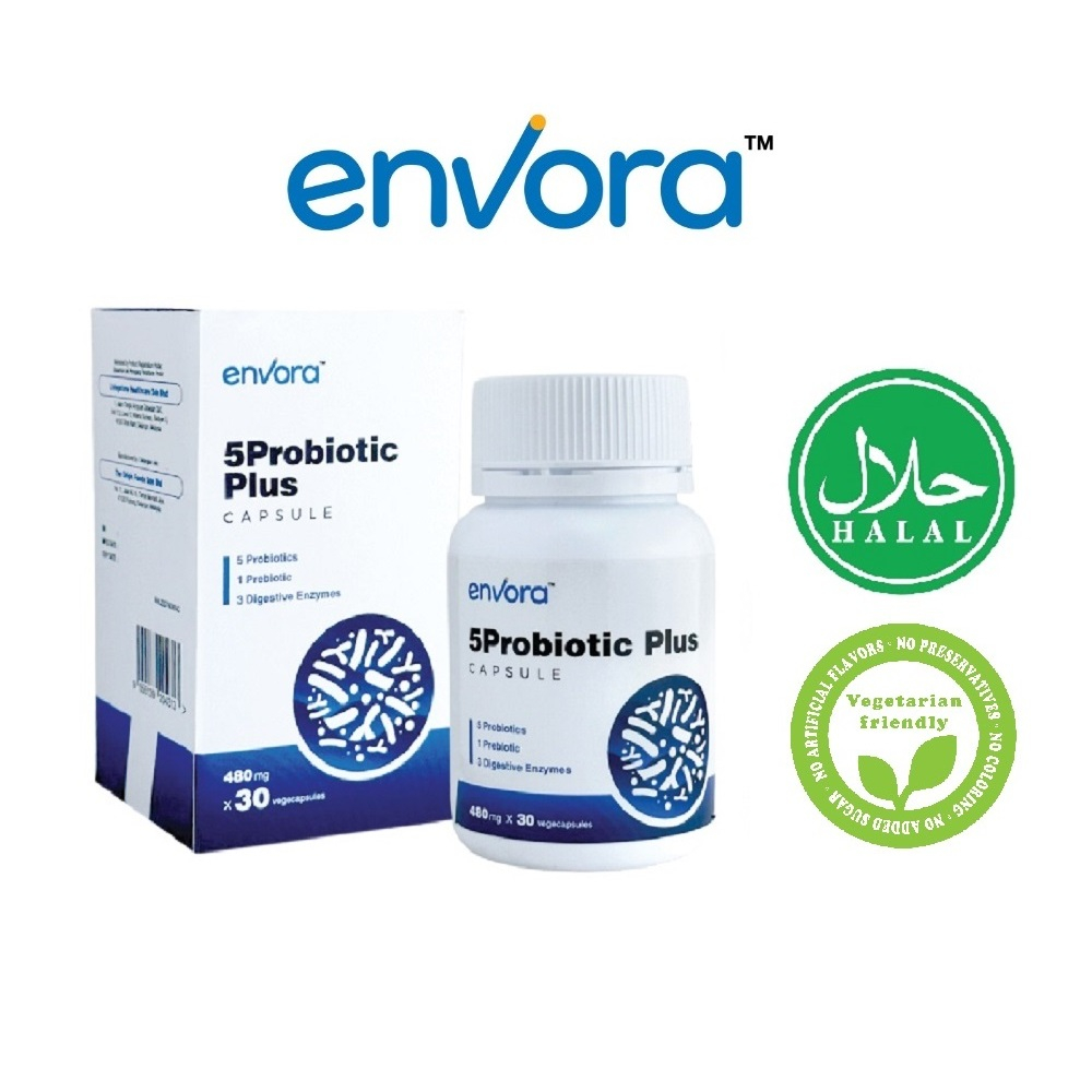 ENVORA 5 PROBIOTIC PLUS 30s (Prebiotic+Probiotic+Enzyme) | Shopee Singapore