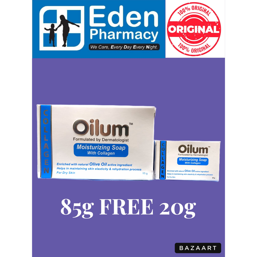 Oilum Moisturizing Soap with Collagen, oilum soap bar ( 85g FREE 20g ...