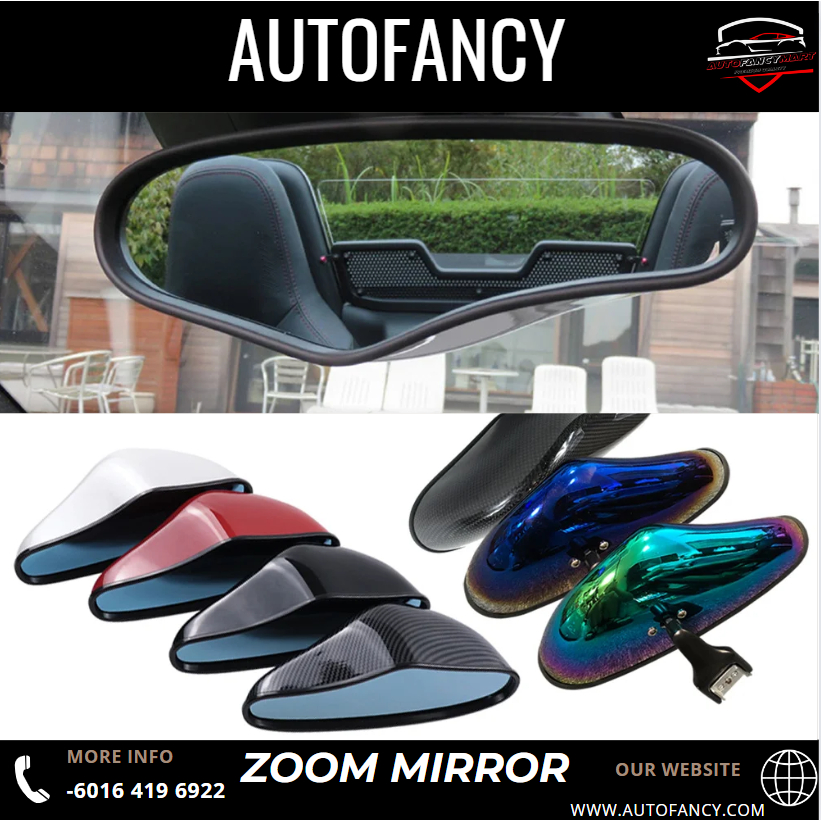 [ ZOOM MIRROR MONACO ] ENGINEERING REAR ROOM WHITE RED BLUE YELLOW ...