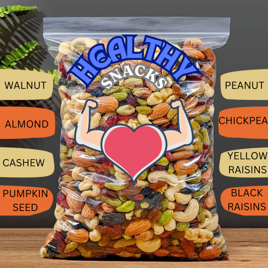 Healthy Roasted Mix Nuts & Dried Fruits Mixed Nuts 1Kg & 500g - Product ...