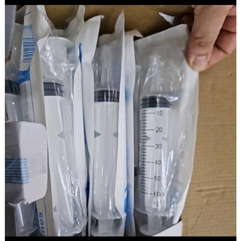 Syringe Picagari muncung besar feeding syringe 5/10/20/60 ml/cc 喂食器针筒针管 ...