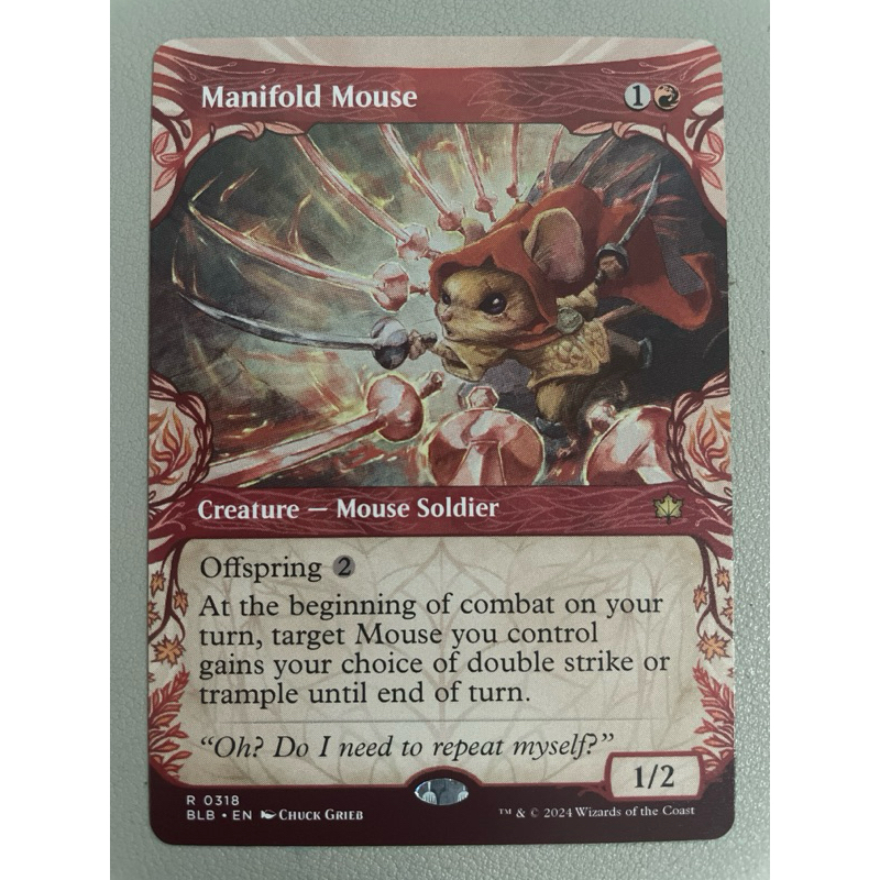 MTG:Bloomburrow (BLB) R0318 - Manifold Mouse (Showcase) | Shopee Singapore