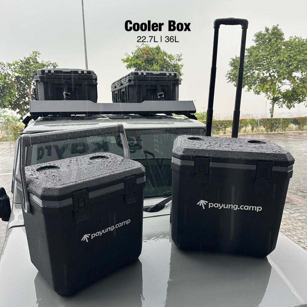 PAYUNG.CAMP Cooler Box Ice Box Bucket with Roller for Camping Picnic ...