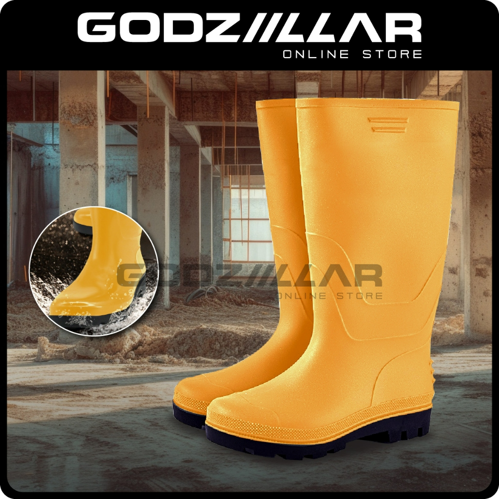 Safety Rubber Boot | High Cut Rain Boot | Yellow Rain Boot | Safety ...
