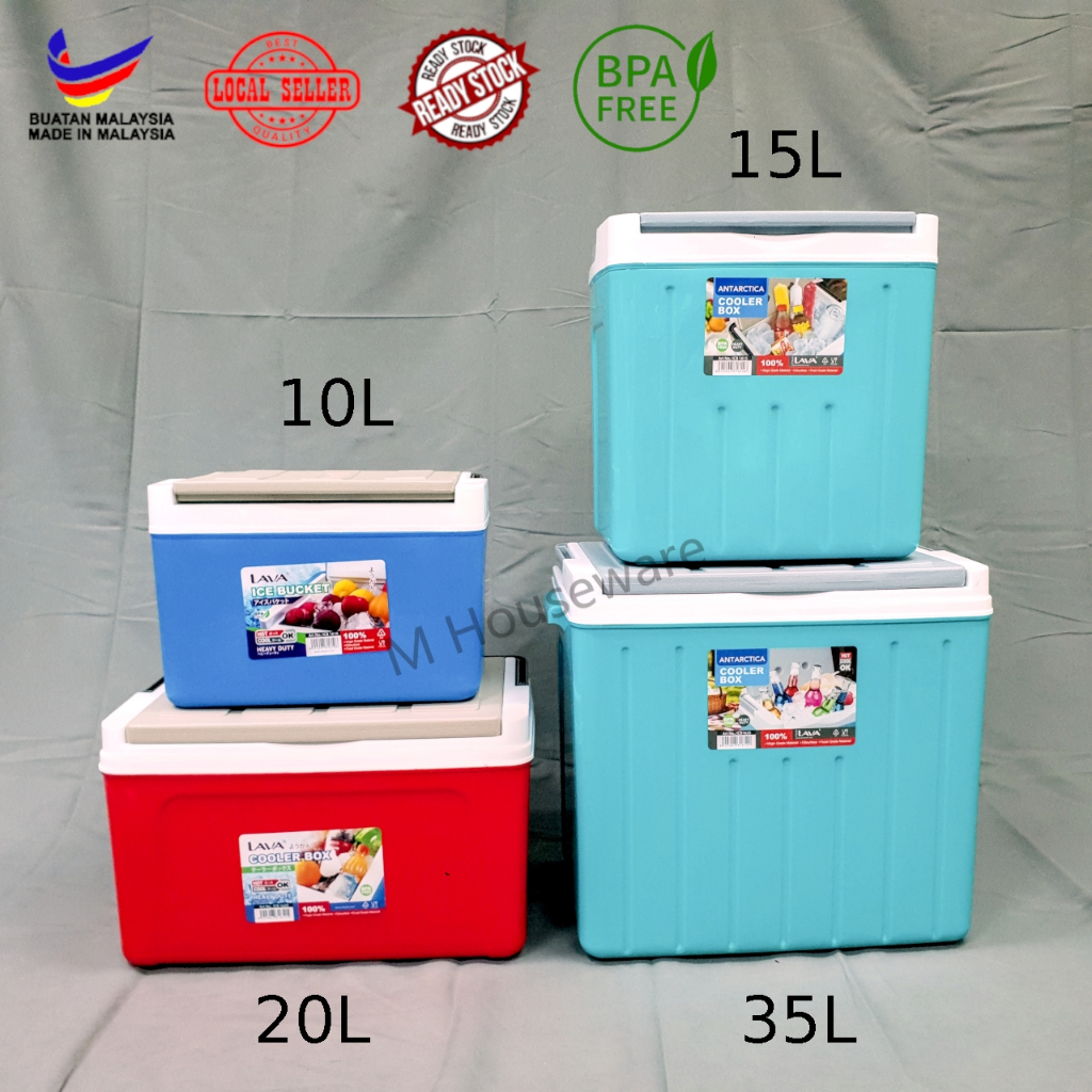 [LAVA] Ice Box Ice Bucket Cooler Box Picnic Box Heavy Duty Cooler Box ...