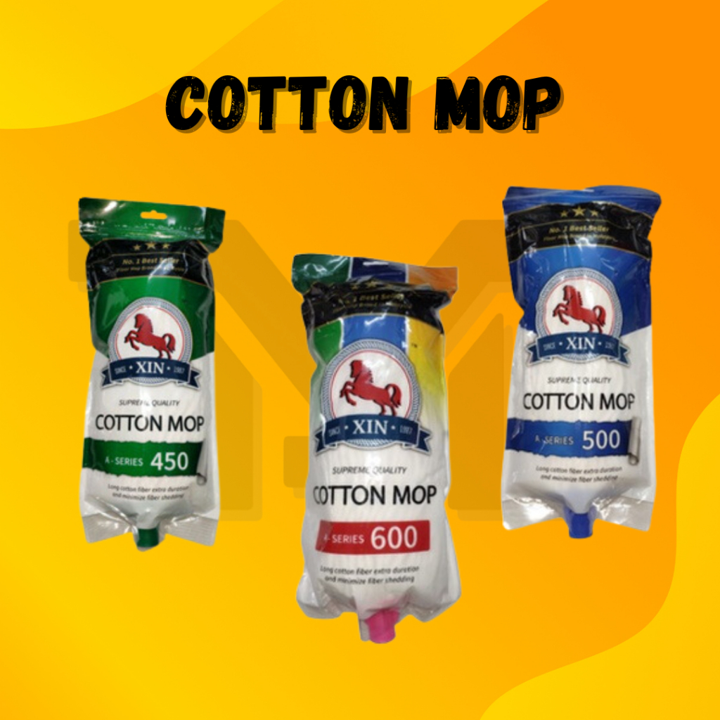 XIN HORSE BRAND A-SERIES COTTON MOP / MOP LANTAI PUTIH | Shopee Singapore