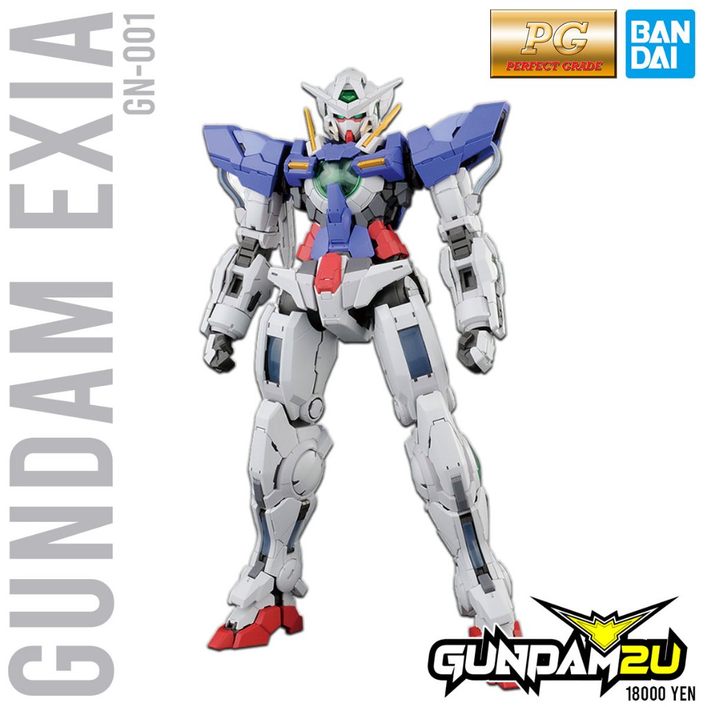 BANDAI PG 1/60 Gundam Exia - Perfect Grade Gundam OO 00 Plastic Model ...