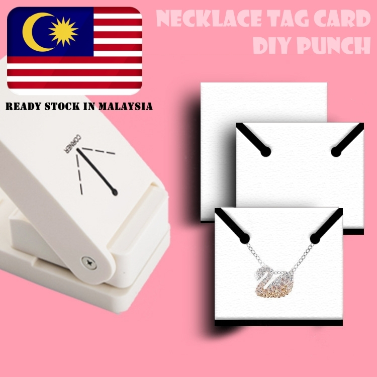 Creative Jewelry Necklace Tag Card Maker Hole Puncher DIY Decorations ...