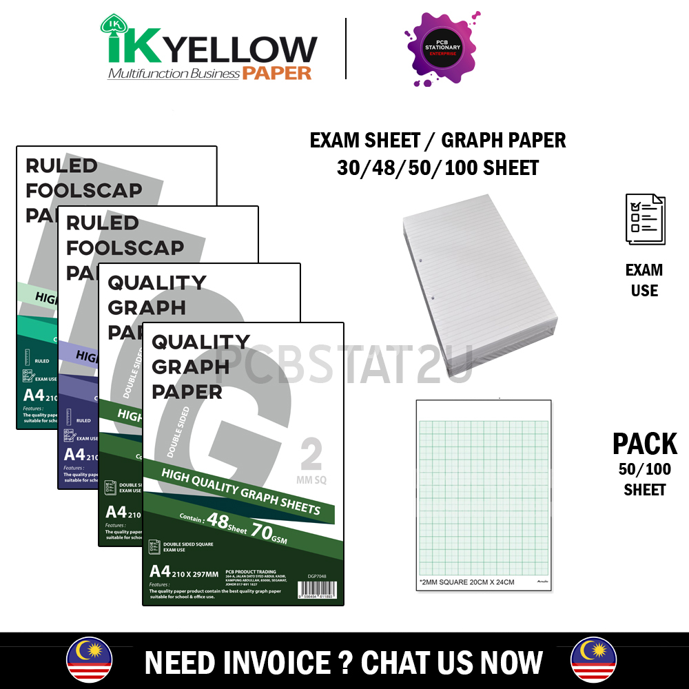 Foolscap Paper/Exam Sheet/Testpad A4 Paper 50/100's 70gsm / 80gsm ...