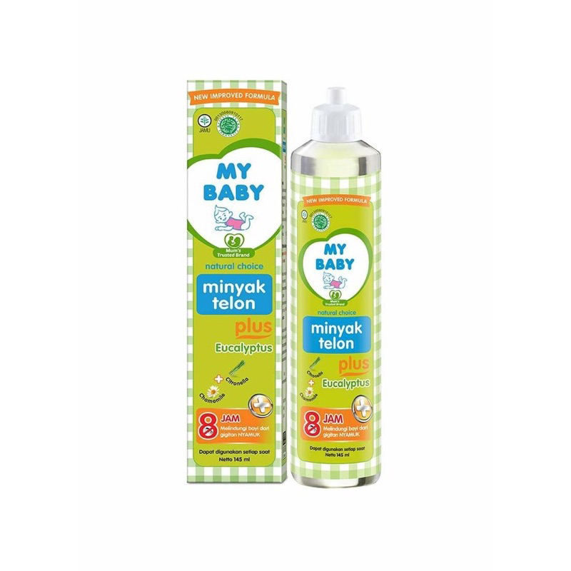 NEW PACK | MY BABY minyak telon plus Eucalyptus 8 JAM [ Netto : 150 ml ...