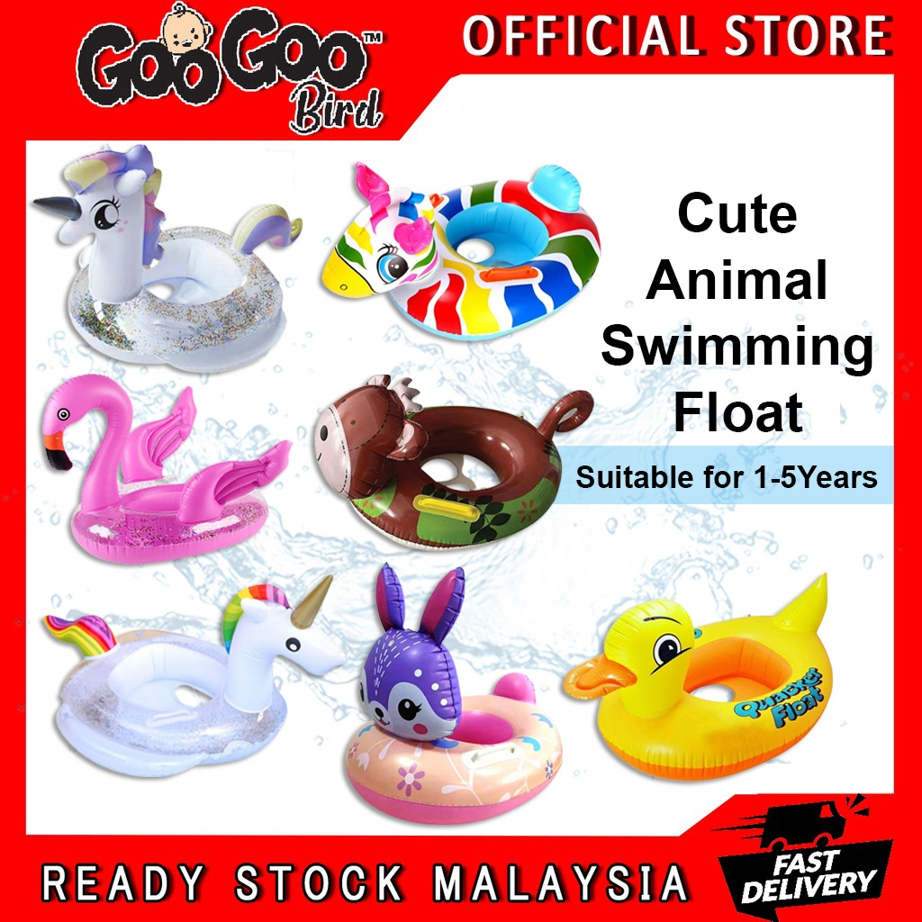 GOOGOO BIRD Cute Animal Design Inflatable Baby Cartoon Swimming Float ...