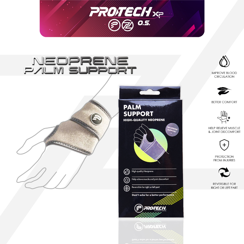 PROTECH Neoprene Adjustable Palm Support (1PCS) | Shopee Singapore