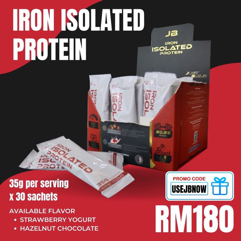 JB Just Build Iron Isolated Protein (30 Sachets x 35g) | Shopee Singapore