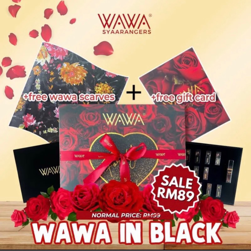 Wawa Set | Wawa In Black | Box Free Tudung | Shopee Singapore