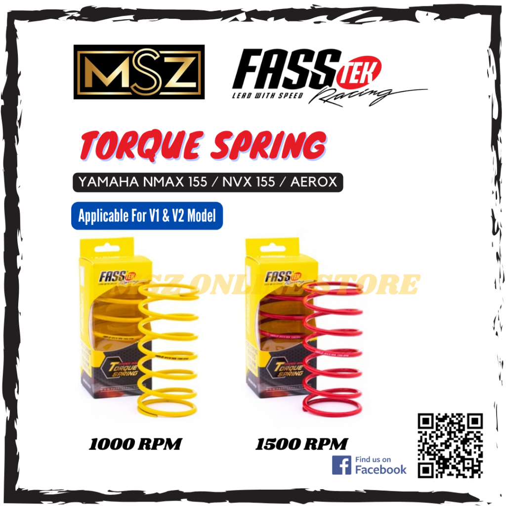 Torque Spring For YAMAHA NVX155 / AEROX / NMAX 155 VERSION 2 by FASSTEK ...