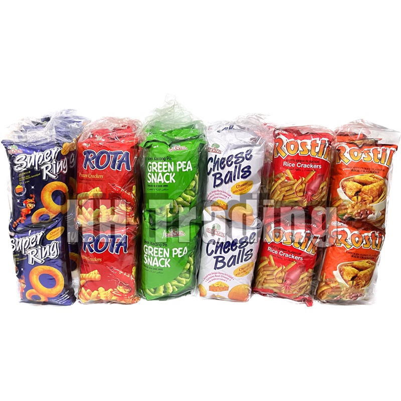 60g x 10’s ORIENTAL SNACKS [SUPER RING / ROTA / GREEN PEA / CHEESE ...