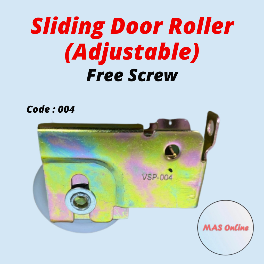 004 Sliding Door Roller (Free Screw) Roda Adjustable Roda Pintu ...