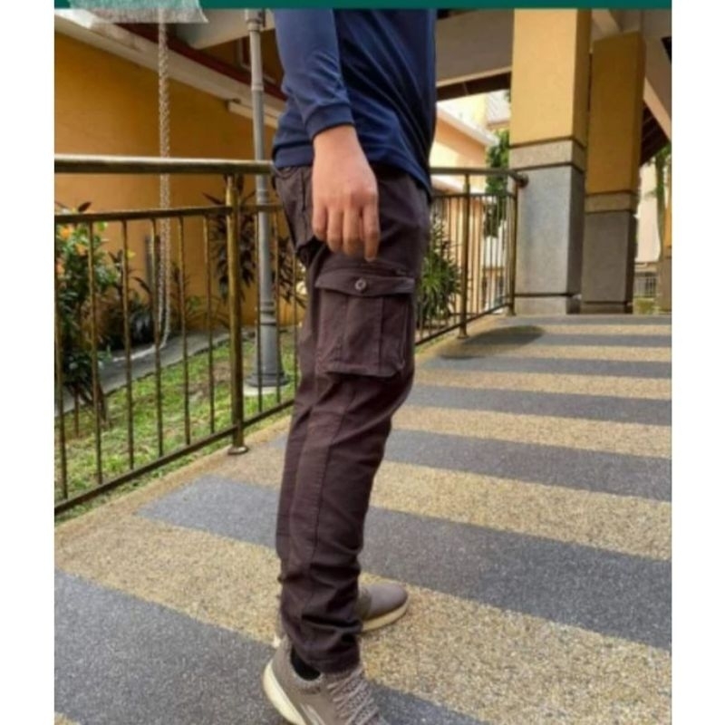 CARGO SLACK 6 POCKETS THICK FABRIC CARGO SLACK PANTS SUITABLE FOR HARD ...