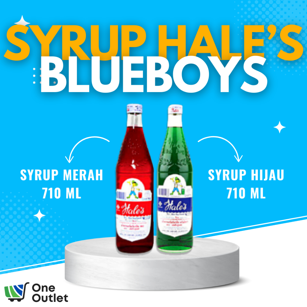 HALE's Blueboy Syrup Sirap Perisa Red Sala dan Green Soda (710 ML ...