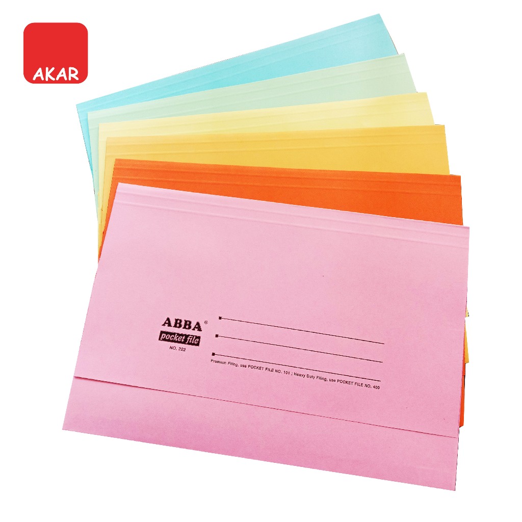 Fail Kertas Manila ABBA (12 pcs/set) – Fail Poket Dokumen | ABBA Manila ...