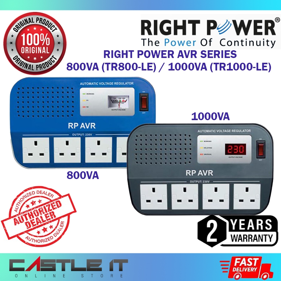 RIGHT POWER TR800-LE / TR1000-LE 800VA 1000VA Automatic Voltage ...