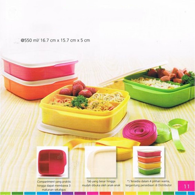 Tupperware Lollitup/Jollitup/Food Storage/Lunch Box/Bento/Bekal Makanan ...