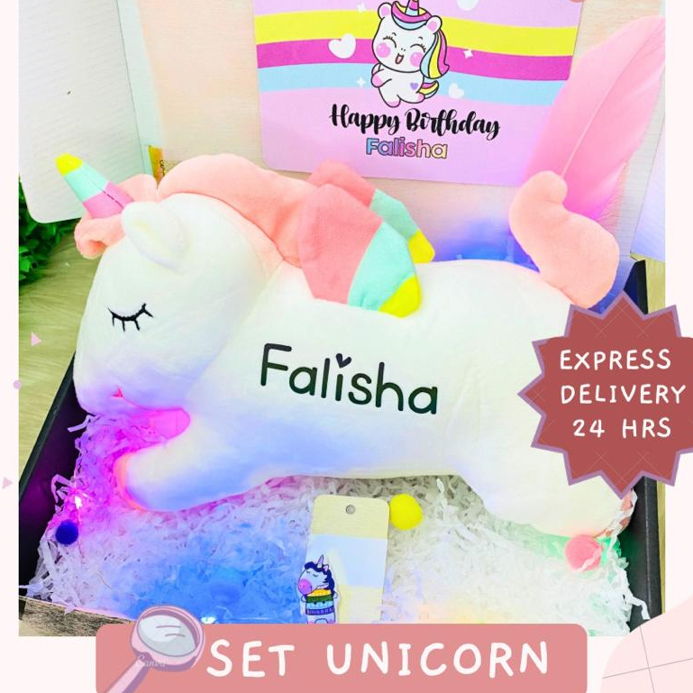 Unicorn Plush Toy Rainbow Soft Stuff Toys Box Birthday [ 24Hrs Shipping ...