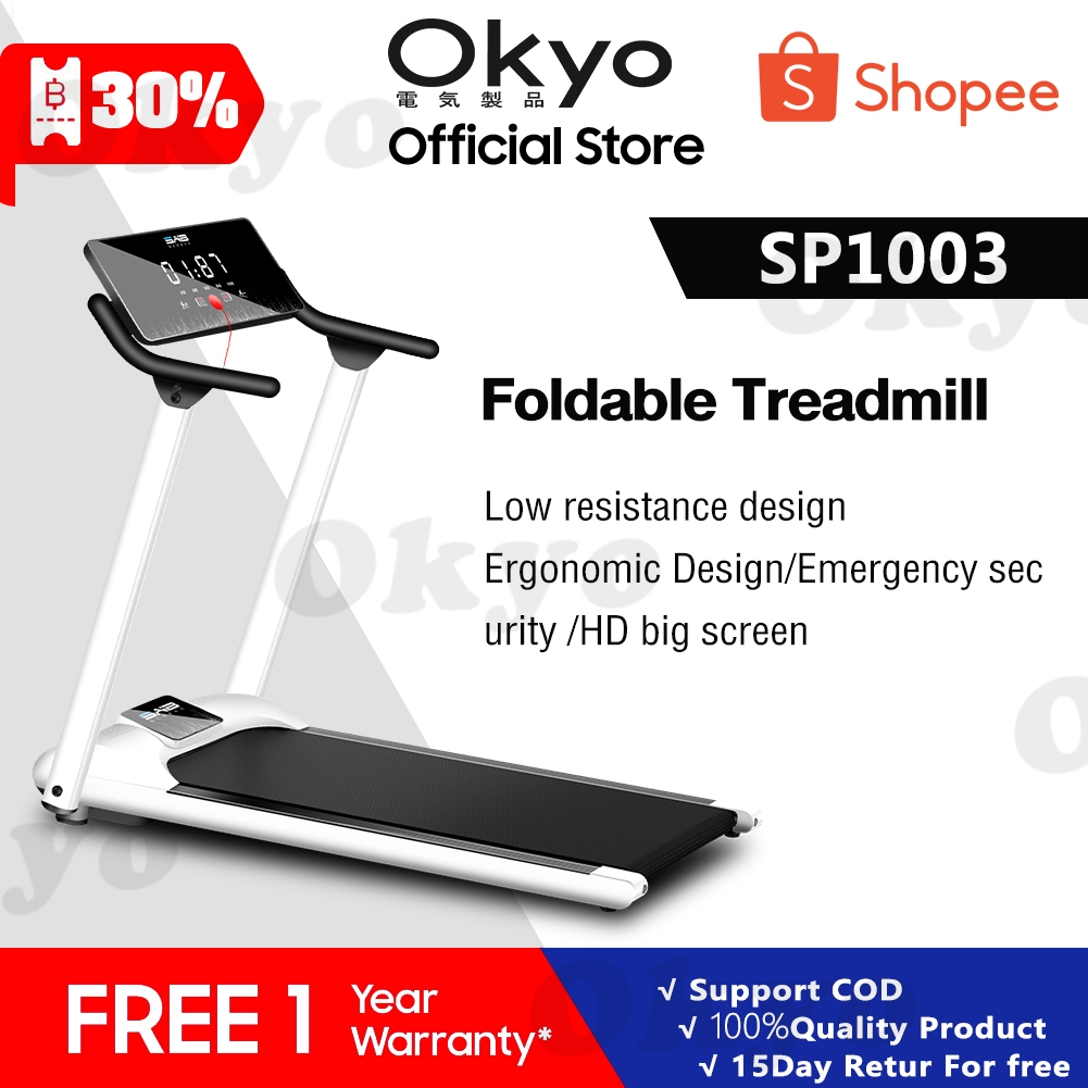 Electric Running Treadmill Machine Exercise With Handle & Speaker Home ...