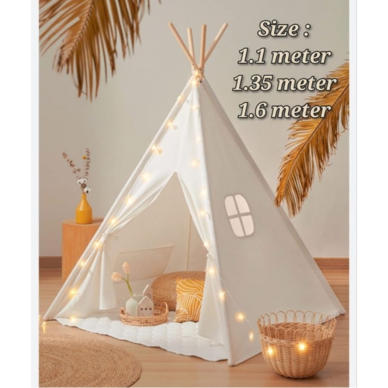 Tent for kids Red Indian Teepee Indoor Tent Princess Picnic Outdoor ...