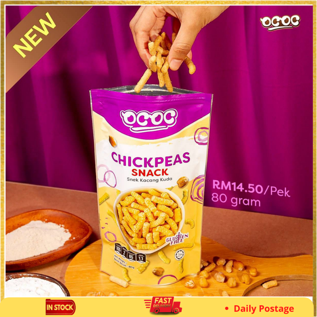 Ococ Chickpea Snack | Kundapan Snek Sihat by Dr Rizal 80g | Shopee Singapore