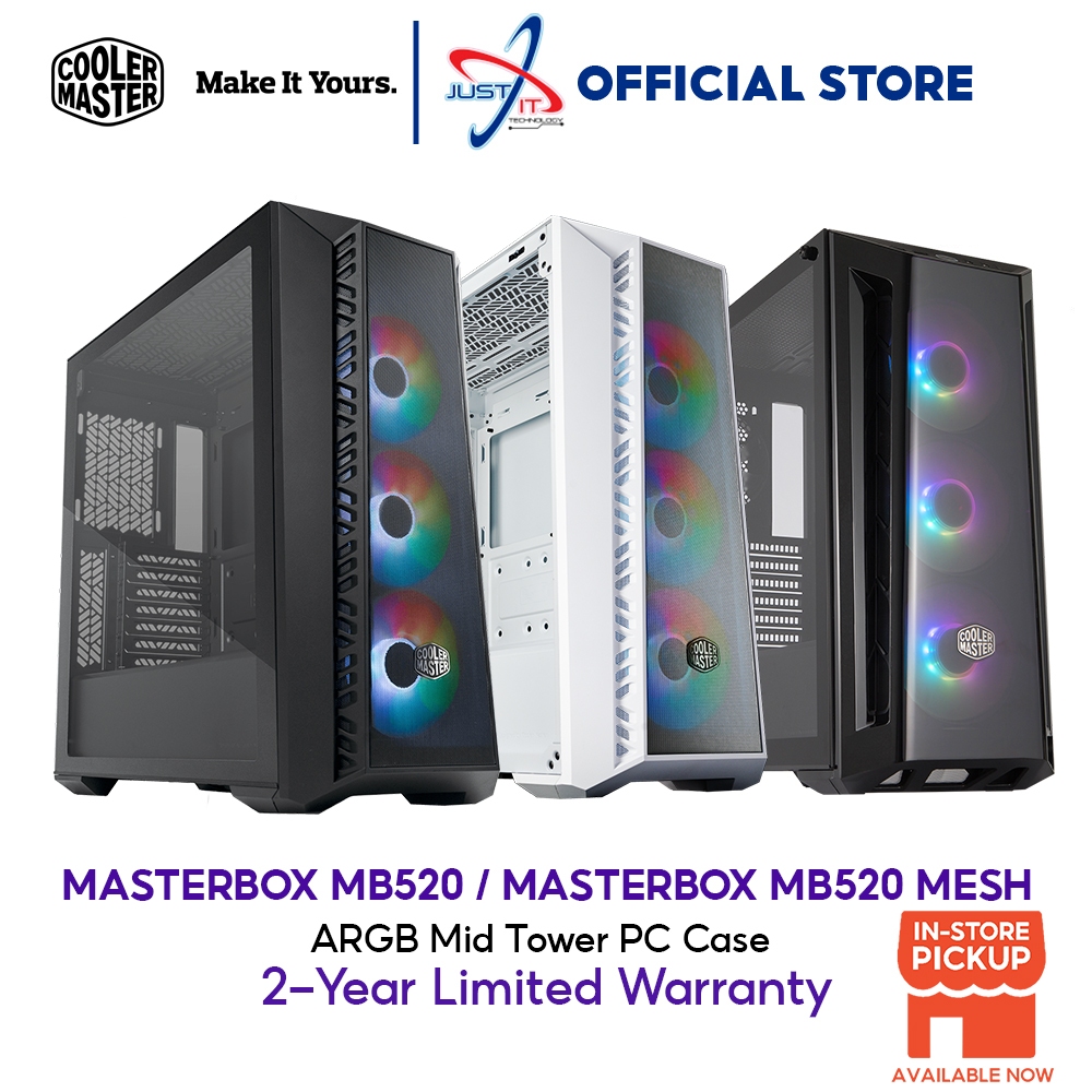 Cooler Master MASTERBOX MB520 MESH ARGB / MB520 ARGB CHASSIS CASE (MCB ...