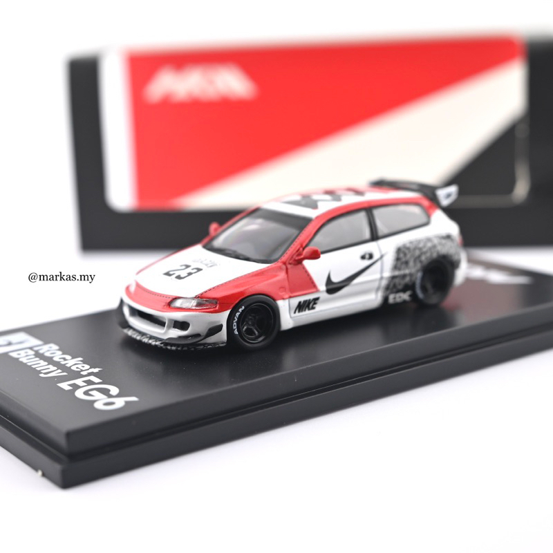 HKM PREMIUM 1/64 HONDA CIVIC EG6 PANDEM ROCKET BUNNY NIKE LIVERY ...