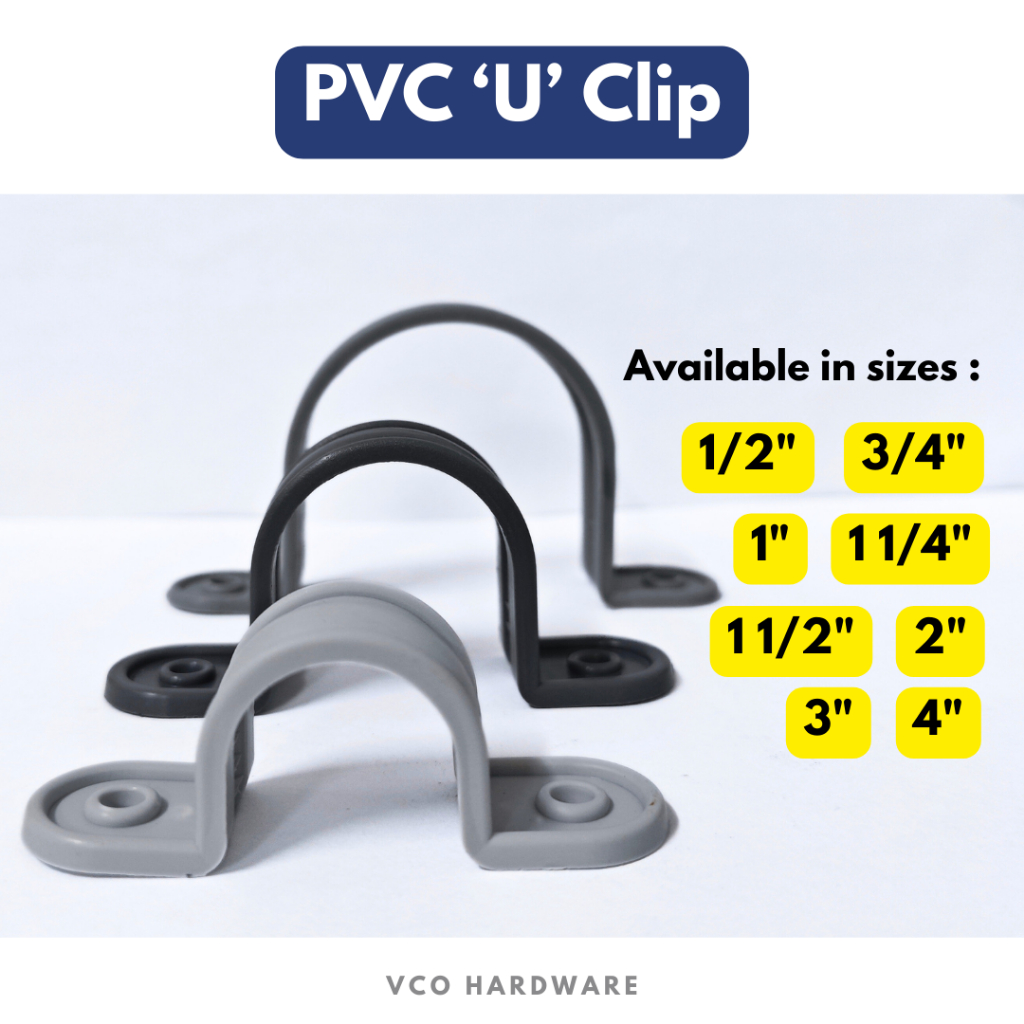PVC Plastic U Clip/Pipe Clip/Saddle Conduit for PVC Pipe/Saddle Pipe ...
