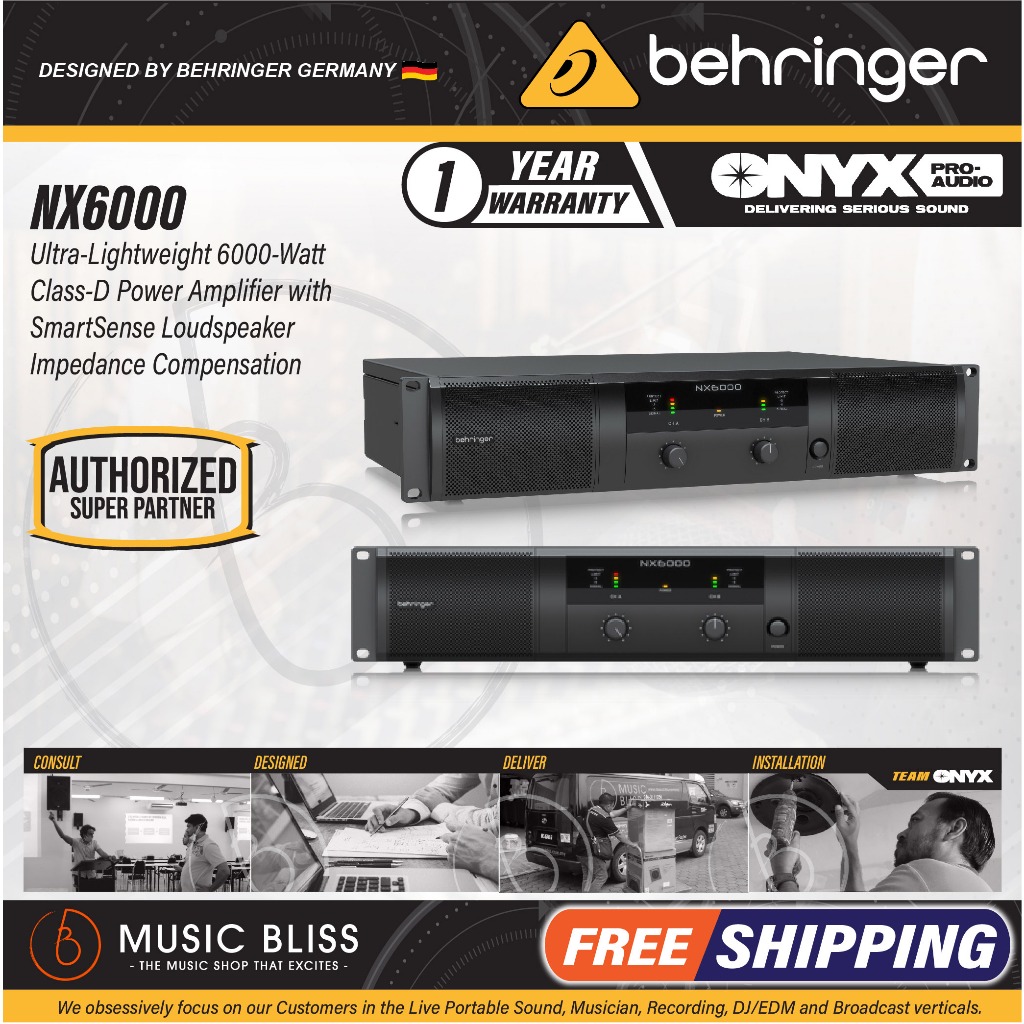Behringer NX6000 Power Amplifier (NX-6000 / NX 6000) | Shopee Singapore
