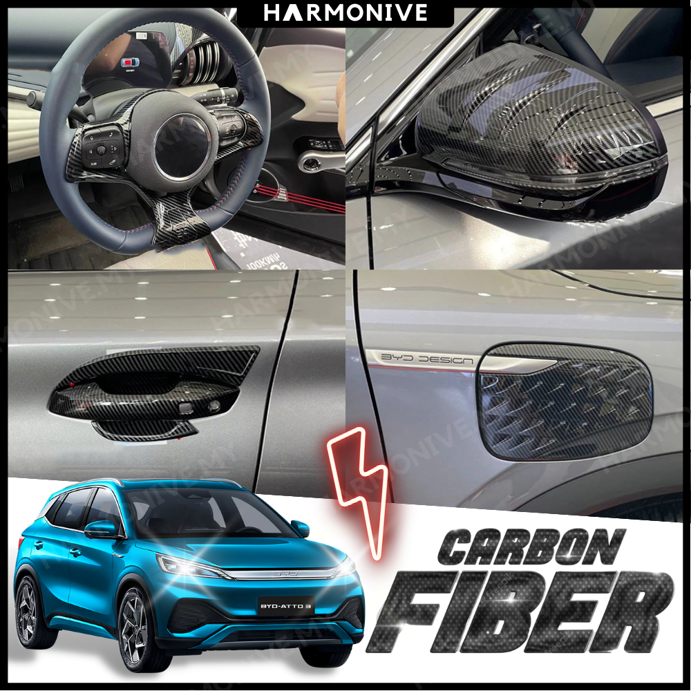 BYD ATTO 3 Accessories Interior Carbon Fiber Side Mirror Door Handle ...