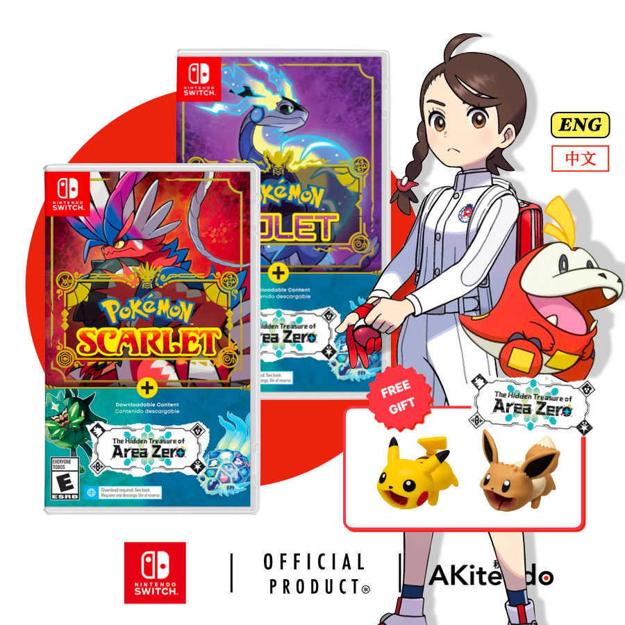 Nintendo Switch Pokemon Violet / Scarlet + Expansion Pass DLC The ...