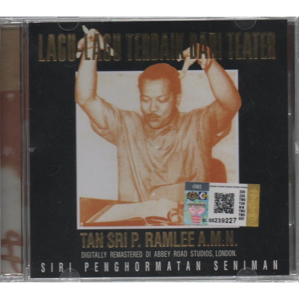 Tan Sri P.Ramlee AMN- The Best Songs from Theater (CD) | Shopee Singapore
