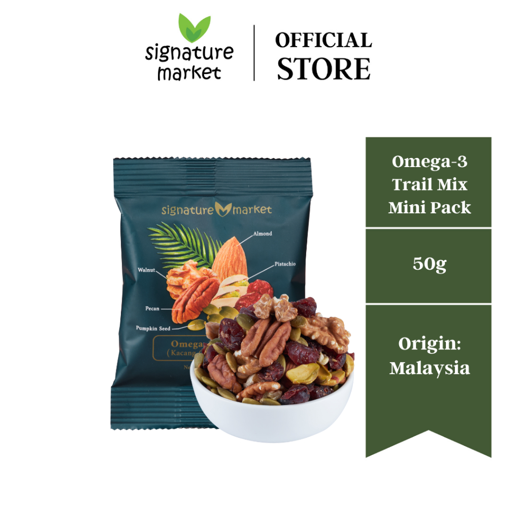 Signature Market Omega-3 Trail Mix Mini Pack (50g) | Shopee Singapore