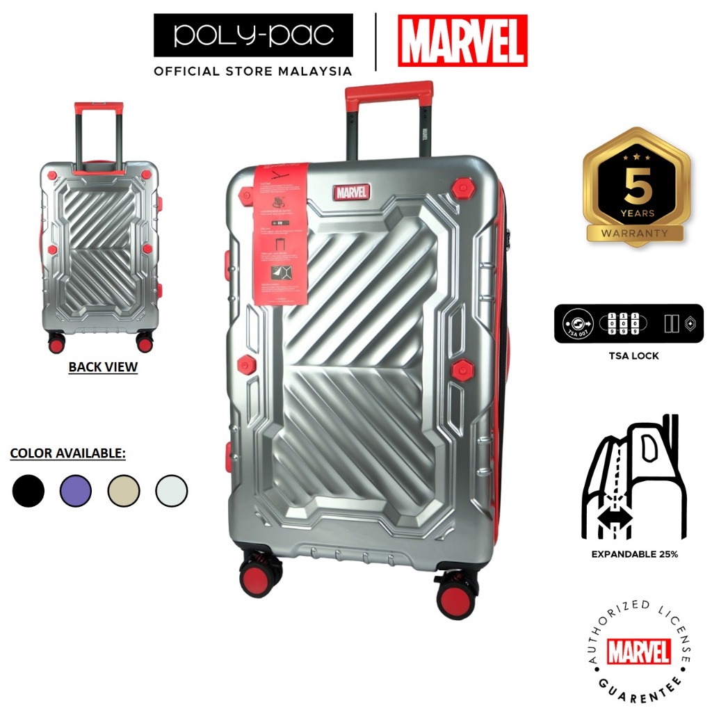 [CLEARANCE] Marvel By Poly Pac 24" Mechanical Style Travel PC Trolley ...